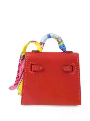 Hermès Mini Kelly Twilly Bag Charm - Red