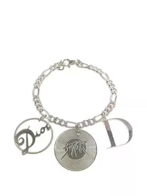 Dior Logo Charm Bracelet - Silver