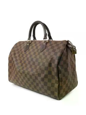 LOUIS VUITTON Damier Speedy 35 Luggage Bag - Brown