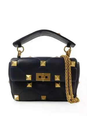 Valentino Garavani Roman Stud Satchel Bag - Blue