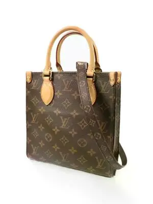 LOUIS VUITTON Sac Plat Bb Monogram Canvas Tote Bag