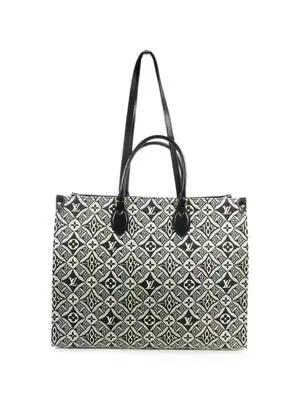 LOUIS VUITTON Gm Onthego Jacquard Tote Bag - Black