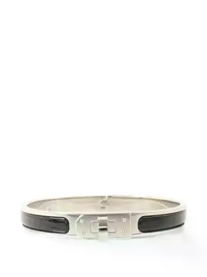 Hermès Mini Clic Kelly Bangle Bracelet - Silver