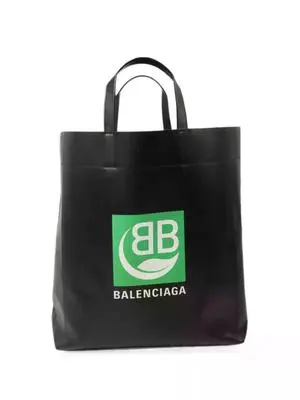 Balenciaga Market Logo-print Tote Bag - Black