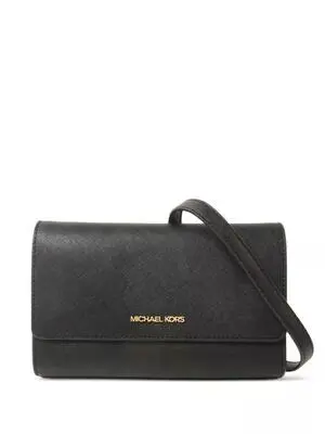 Michael Kors Saffiano Leather Shoulder Bag - Black