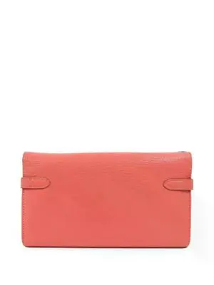 Hermès Kelly Long Leather Wallet - Red