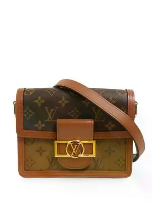 LOUIS VUITTON Mini Monogram Reverse Dauphine Shoulder Bag - Brown