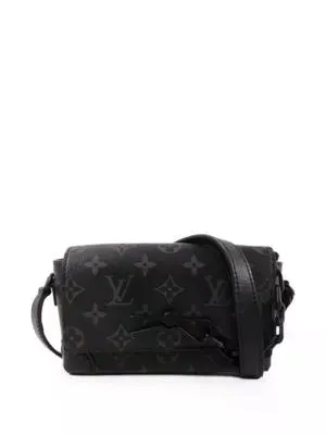 LOUIS VUITTON Steamer Monogram Eclipse Shoulder Bag - Black
