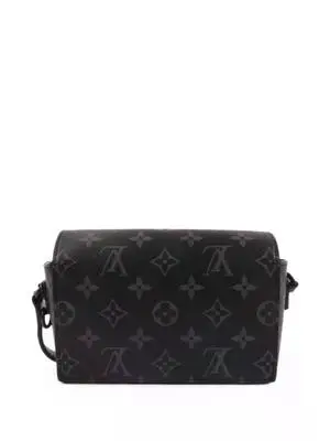 LOUIS VUITTON Steamer Monogram Eclipse Shoulder Bag - Black
