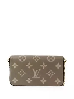 LOUIS VUITTON Monogram Empreinte Felicie Pochette Shoulder Bag - Neutrals
