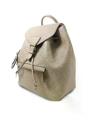 LOUIS VUITTON Montsouris Pm Monogram Empreinte Backpack - Neutrals