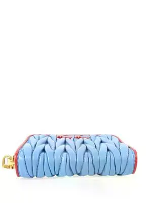 Miu Miu Matelassé Coin Case - Blue