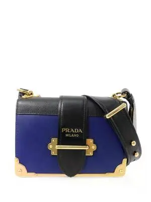 Prada Cahier Shoulder Bag - Blue