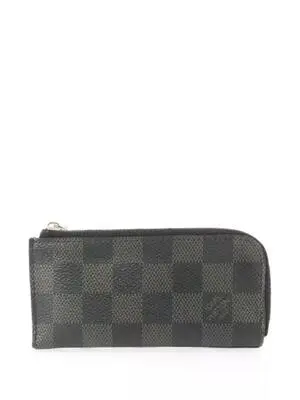 LOUIS VUITTON Damier Graphite Coin Case - Black