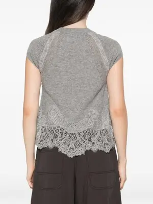 Ermanno Scervino Cashmere Lace Top
