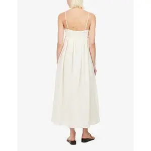 Dissh Casey Crinkled Cotton-blend Maxi Dress