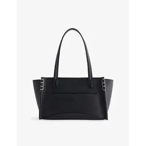 JW Anderson Elongated Loafer Cabas Leather Tote Bag - Black