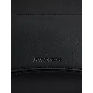 JW Anderson Elongated Loafer Cabas Leather Tote Bag - Black