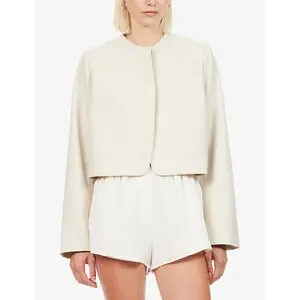 Dissh Cyrus Cropped Woven Blazer