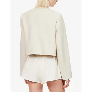 Dissh Cyrus Cropped Woven Blazer