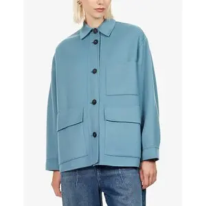 Max Mara Patch-pocket Short Wool Coat