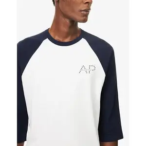 AUSTIN POST Raglan Baseball Spirit Cotton T-shirt