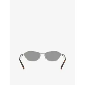 Prada Pr D50s Irregular-frame Metal Sunglasses