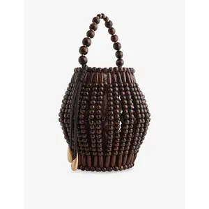 Cult Gaia Lanterna Wood Top-handle Bag