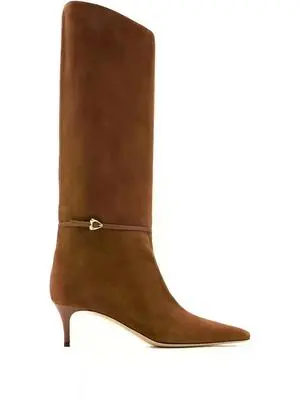 ANDREA WAZEN 55mm Laila Suede Knee-high Boots - Brown