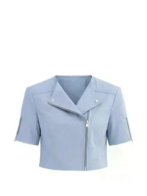 LAMARQUE Kirsi Cropped Leather Jacket