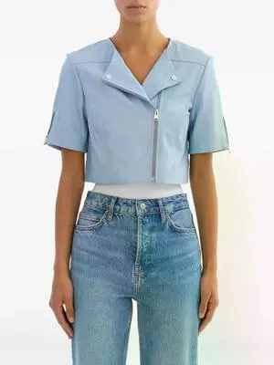 LAMARQUE Kirsi Cropped Leather Jacket