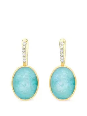 NANIS Ciliegine Amazonite Diamond Earrings - Gold