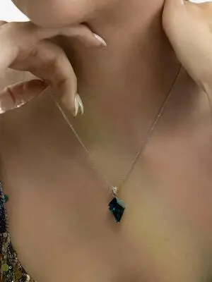 LISA NIK Topaz And Diamond Necklace