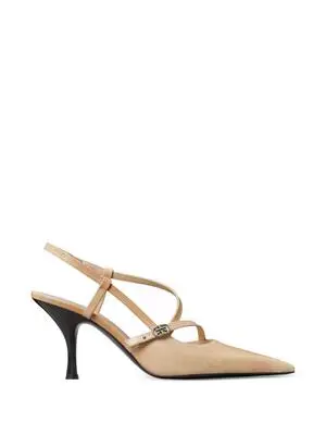 Tory Burch Double T Buckle Pumps - Neutrals
