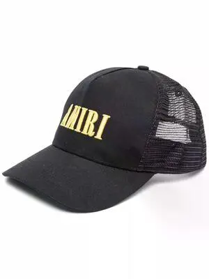 Amiri Trucker Logo-embroidered Baseball Cap - Black