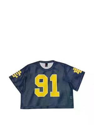 ERIC EMANUEL Cropped Logo Print T-shirt