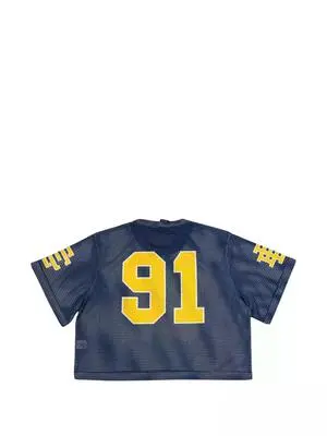 ERIC EMANUEL Cropped Logo Print T-shirt