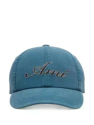 AMI Paris Cotton Cap With Embroidery