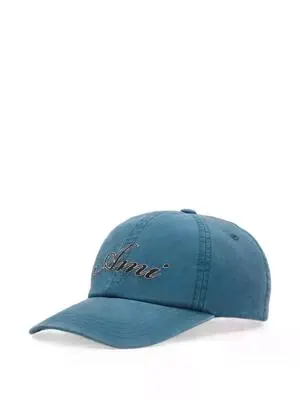 AMI Paris Cotton Cap With Embroidery