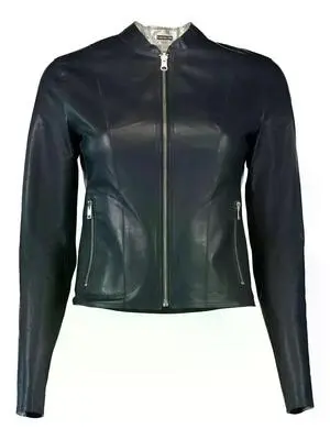 LAMARQUE Chapin Leather Jacket - Blue