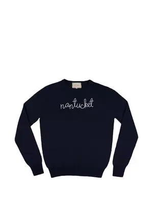 Lingua Franca Nantucket Crew-neck Sweatshirt - Blue