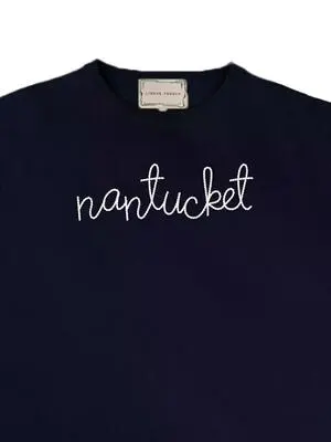 Lingua Franca Nantucket Crew-neck Sweatshirt - Blue