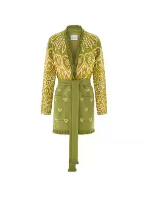 HAYLEY MENZIES Dalton Fringe-trim Cardigan - Green