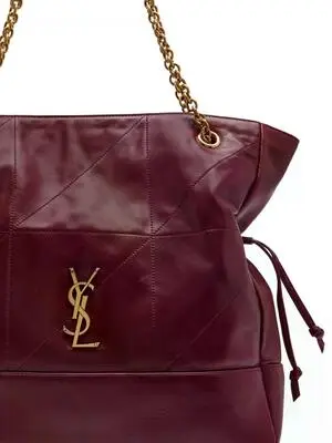Saint Laurent Quilted Logo-plaque Shoulder Bag