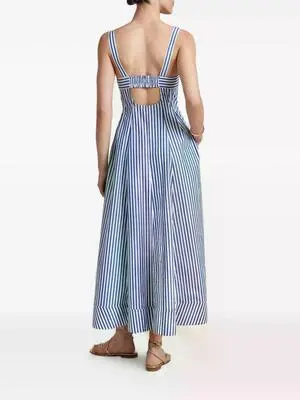LA LIGNE Madeline Striped-pattern Midi Dress