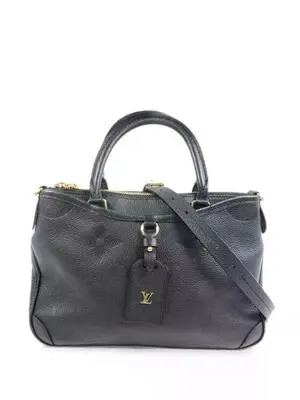 LOUIS VUITTON Pm Trianon Monogram Empreinte Tote Bag - Black