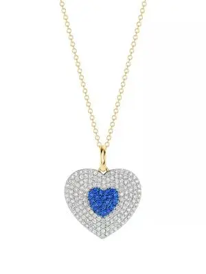 Phillips House Infinity Heartbeat Sapphire And Diamond Necklace - Gold