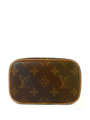 LOUIS VUITTON Monogram Nice Nano Makeup Bag - Brown