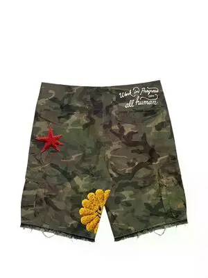 ALL HUMAN Yayo Patchwork Cargo Shorts