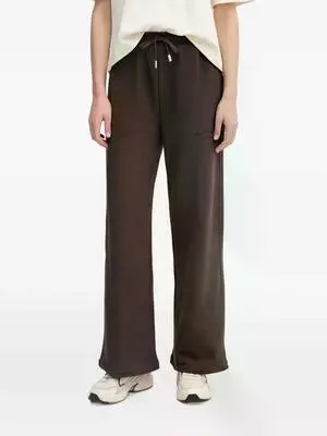 BENETTON Embroidered-detail Drawstring-waist Track Pants - Brown